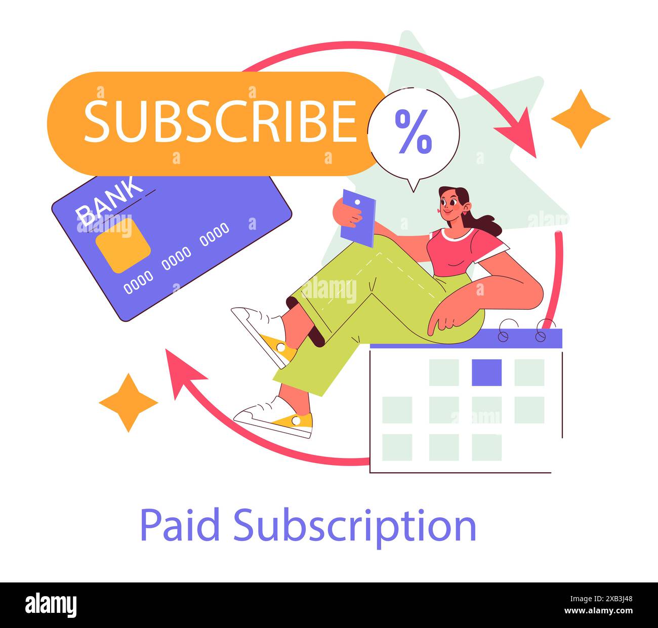 Loyalty Program Rewards concept. Woman enjoys perks of paid ...