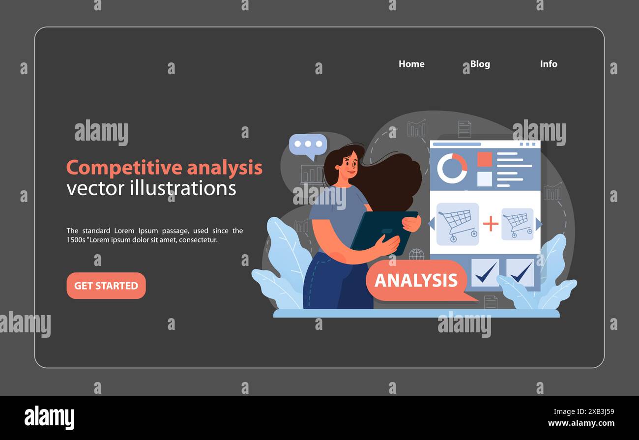 Market penetration concept. Dedicated analyst dives deep into ...