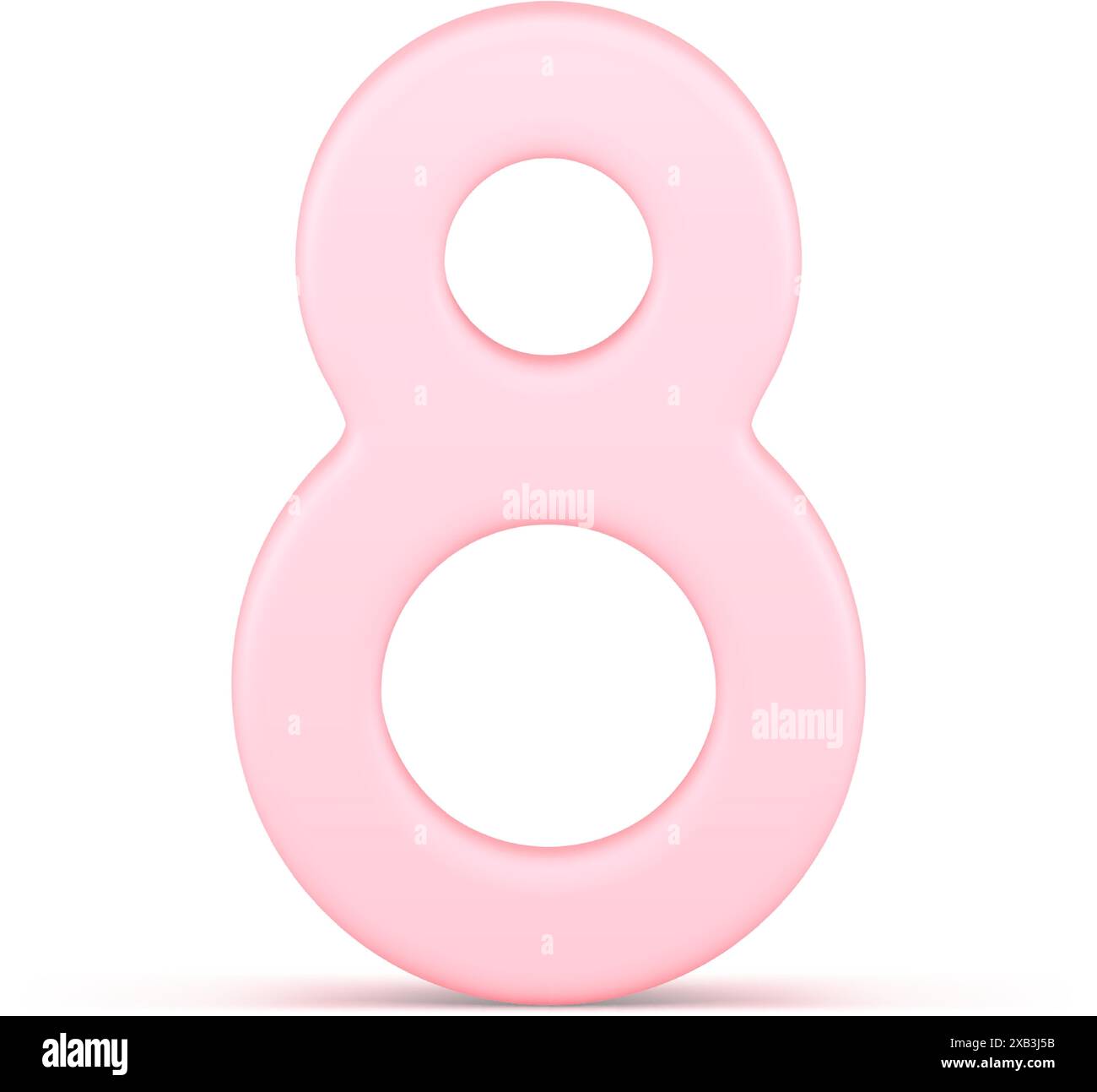 Number eight 3d render Stock Vector Images - Alamy