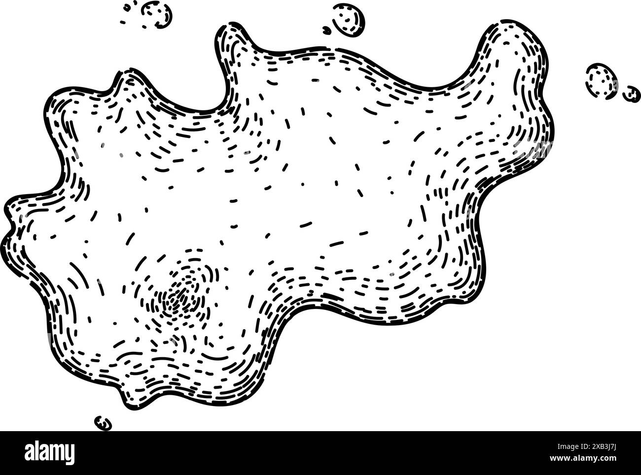 Drop water puddle sketch Cut Out Stock Images & Pictures - Alamy