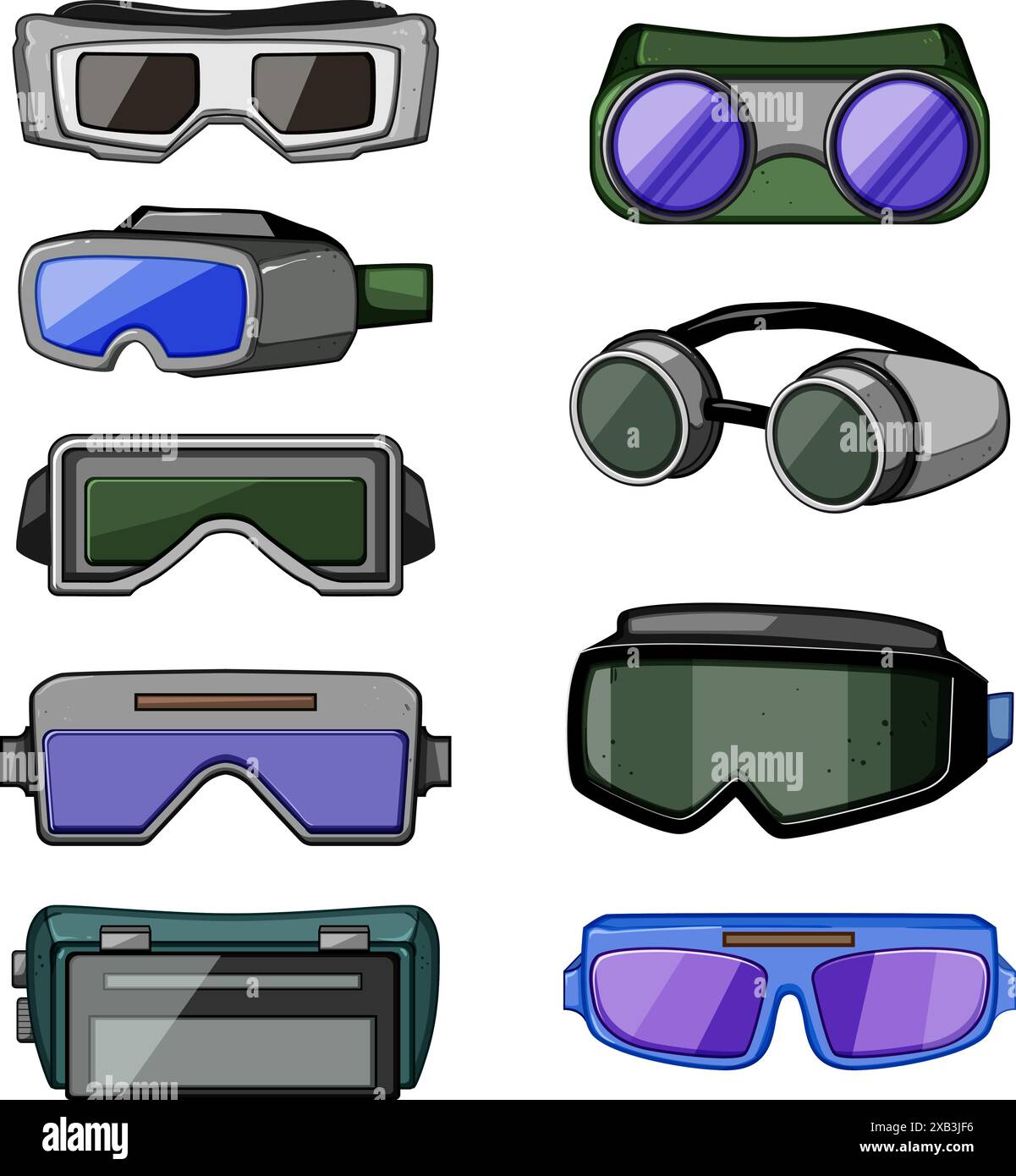 Steampunk welding goggles Stock Vector Images - Alamy