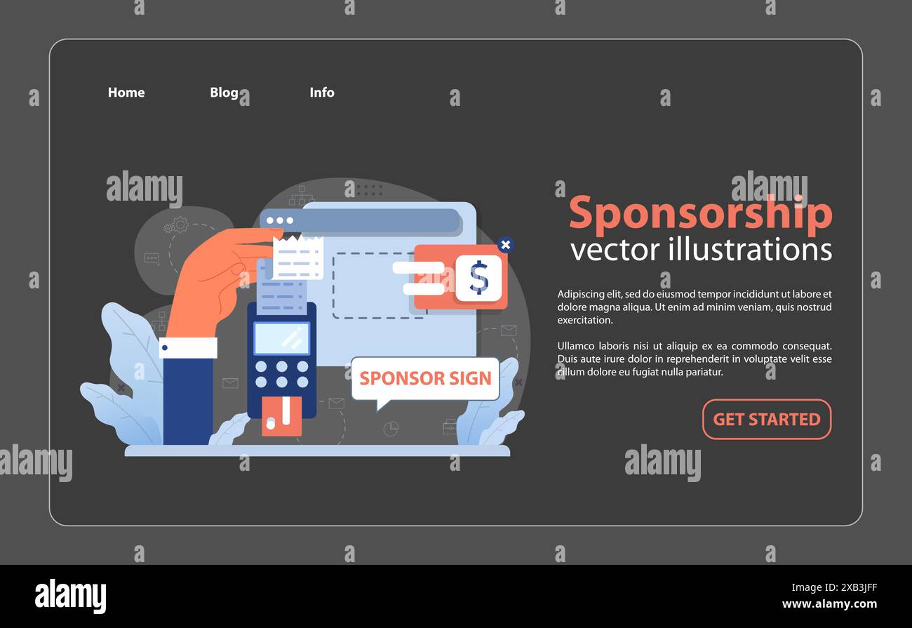 Hand processing a sponsorship transaction with a card terminal ...