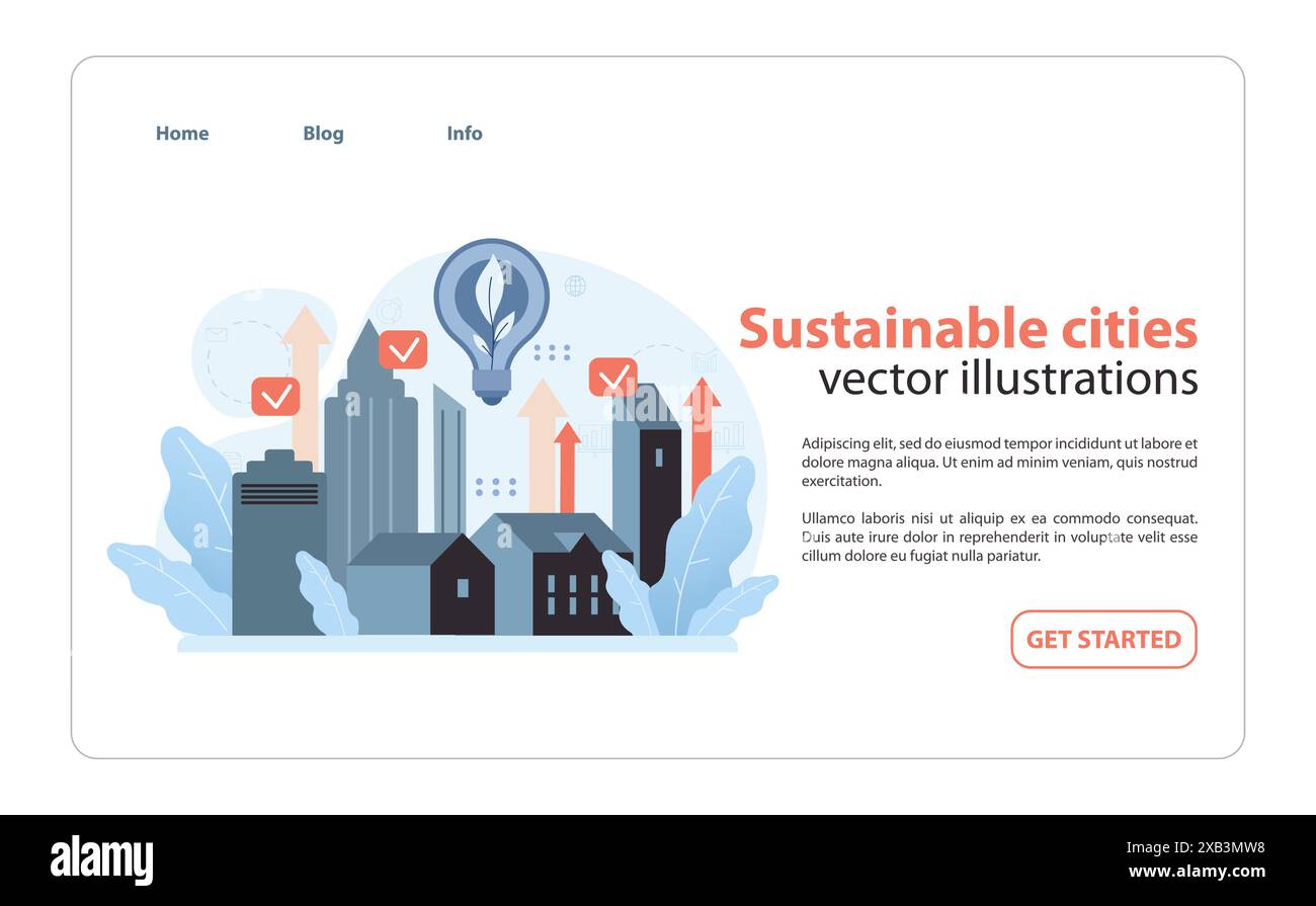 Sustainable cities depicted by a progressive skyline, eco-friendly ...