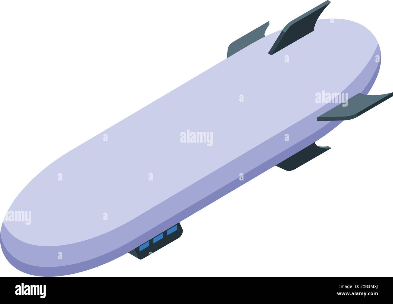 Modern airship floating in the sky, sustainable transportation Stock ...