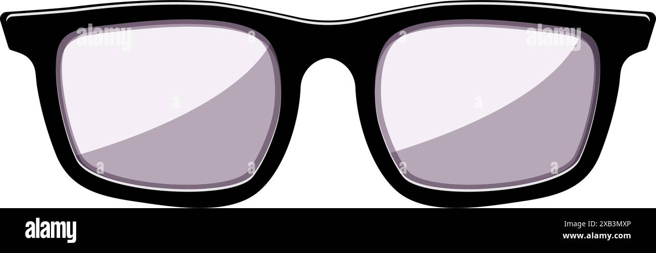 lens geek glasses cartoon vector illustration Stock Vector Image & Art ...