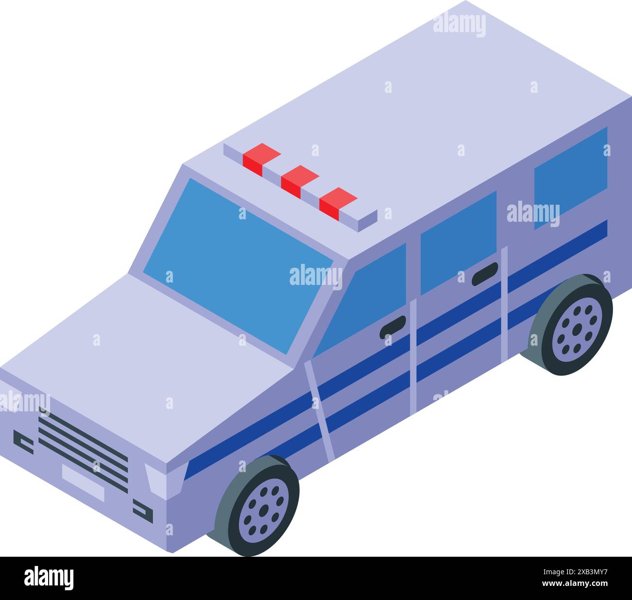 Illustration of a police car patrolling city streets, representing law ...