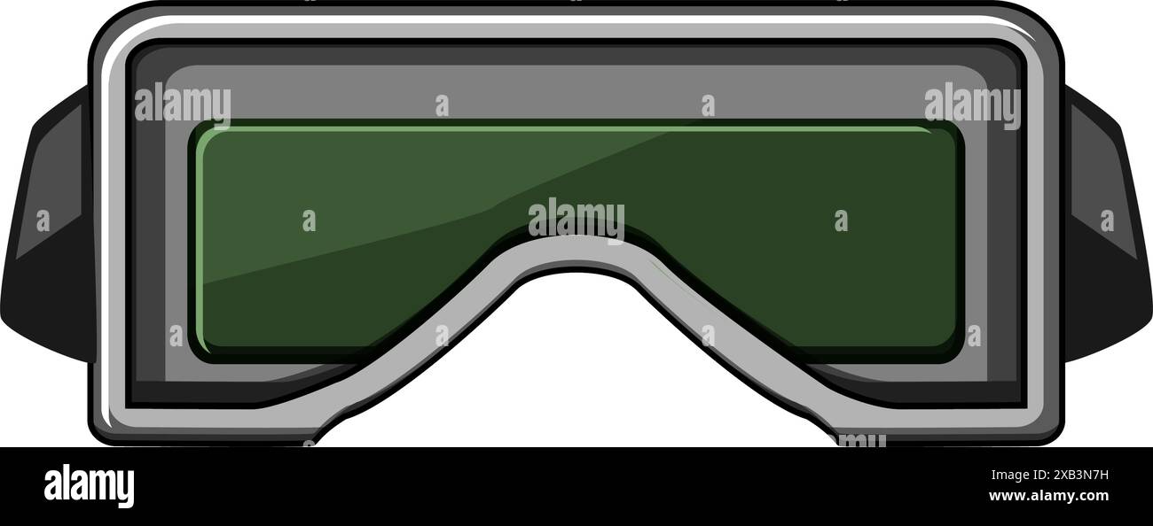 eye goggles welding cartoon vector illustration Stock Vector Image ...