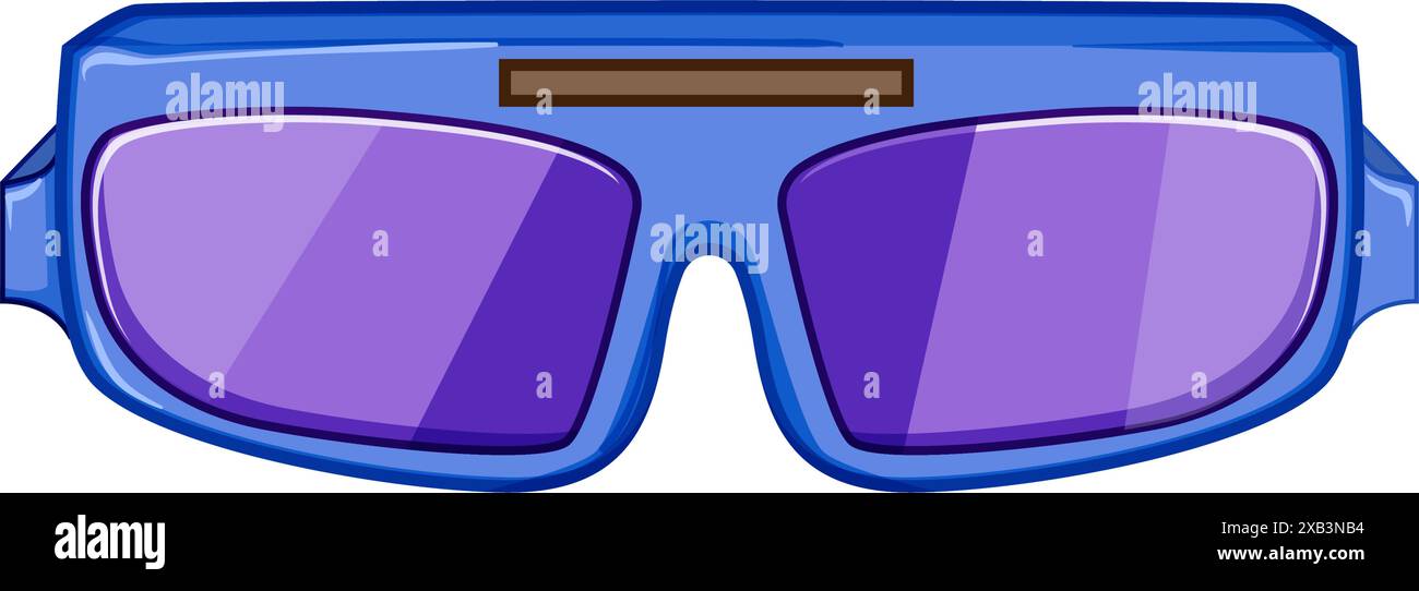 glasses goggles welding cartoon vector illustration Stock Vector Image ...