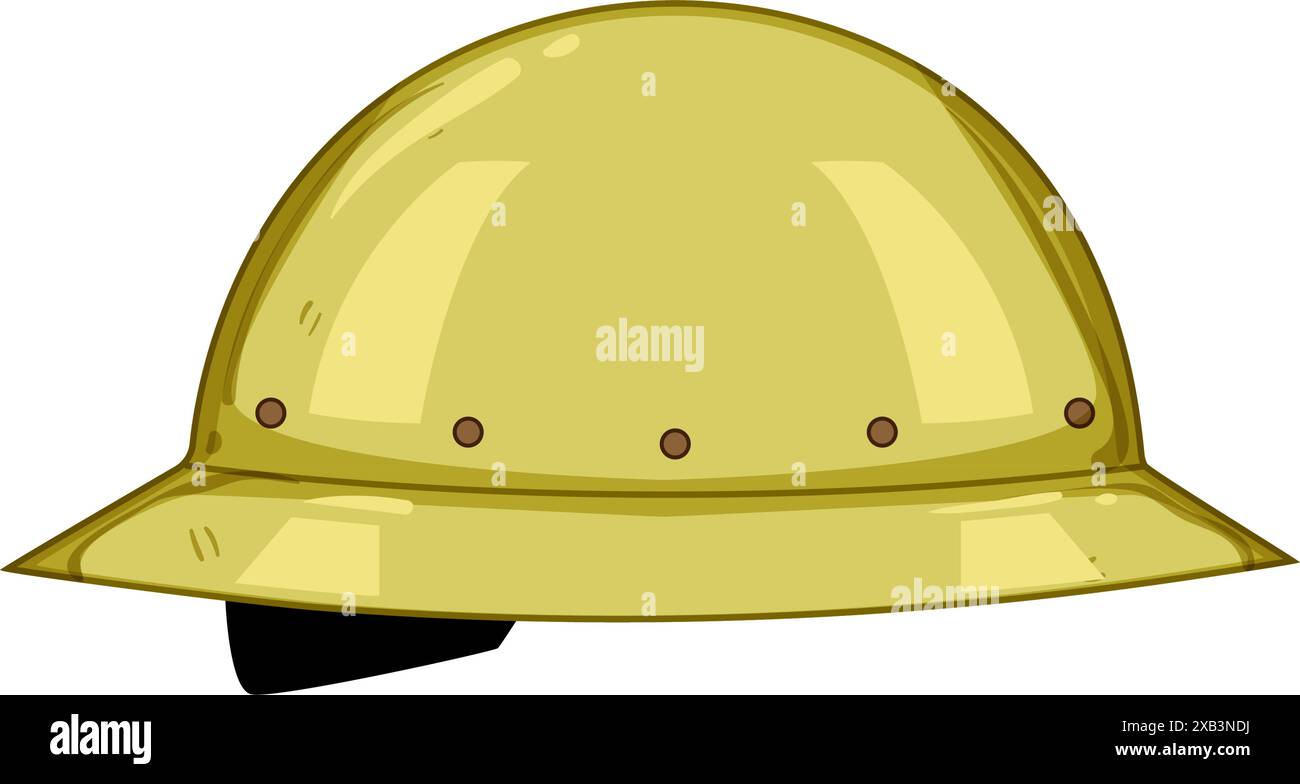 helmet hard hat cartoon vector illustration Stock Vector Image & Art ...