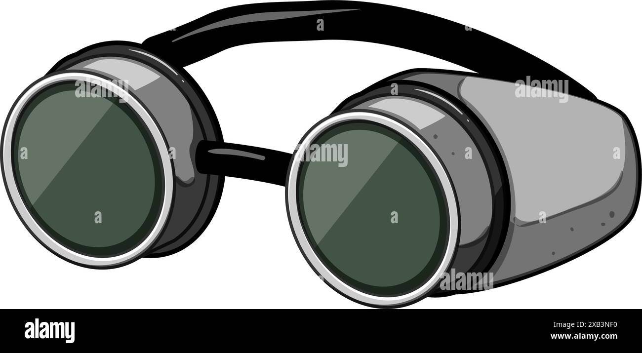 work goggles welding cartoon vector illustration Stock Vector Image ...