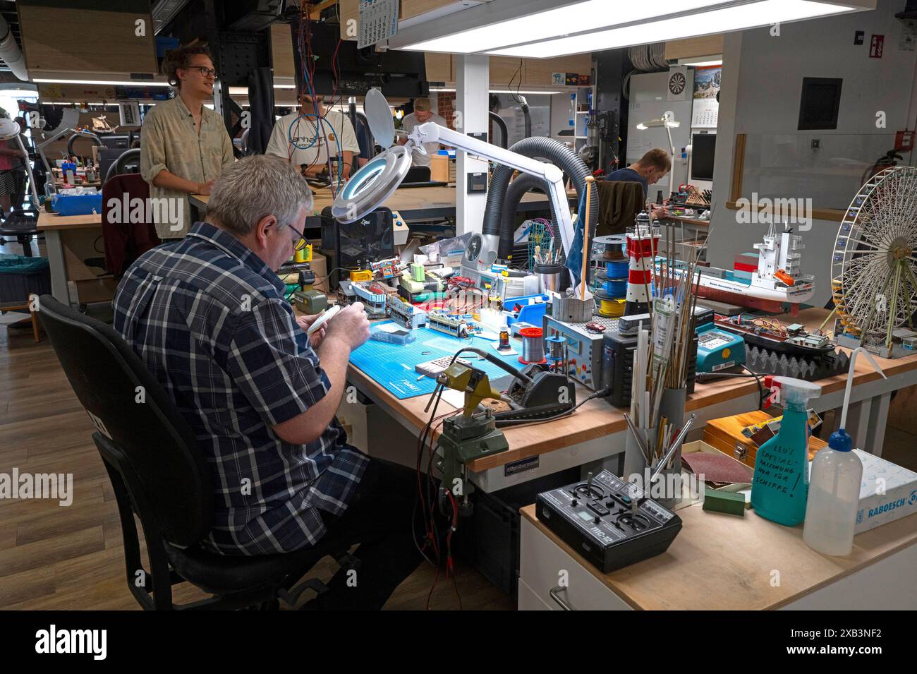 Behind the scenes at Miniature Wonderland, Hamburg, Germany Stock Photo ...