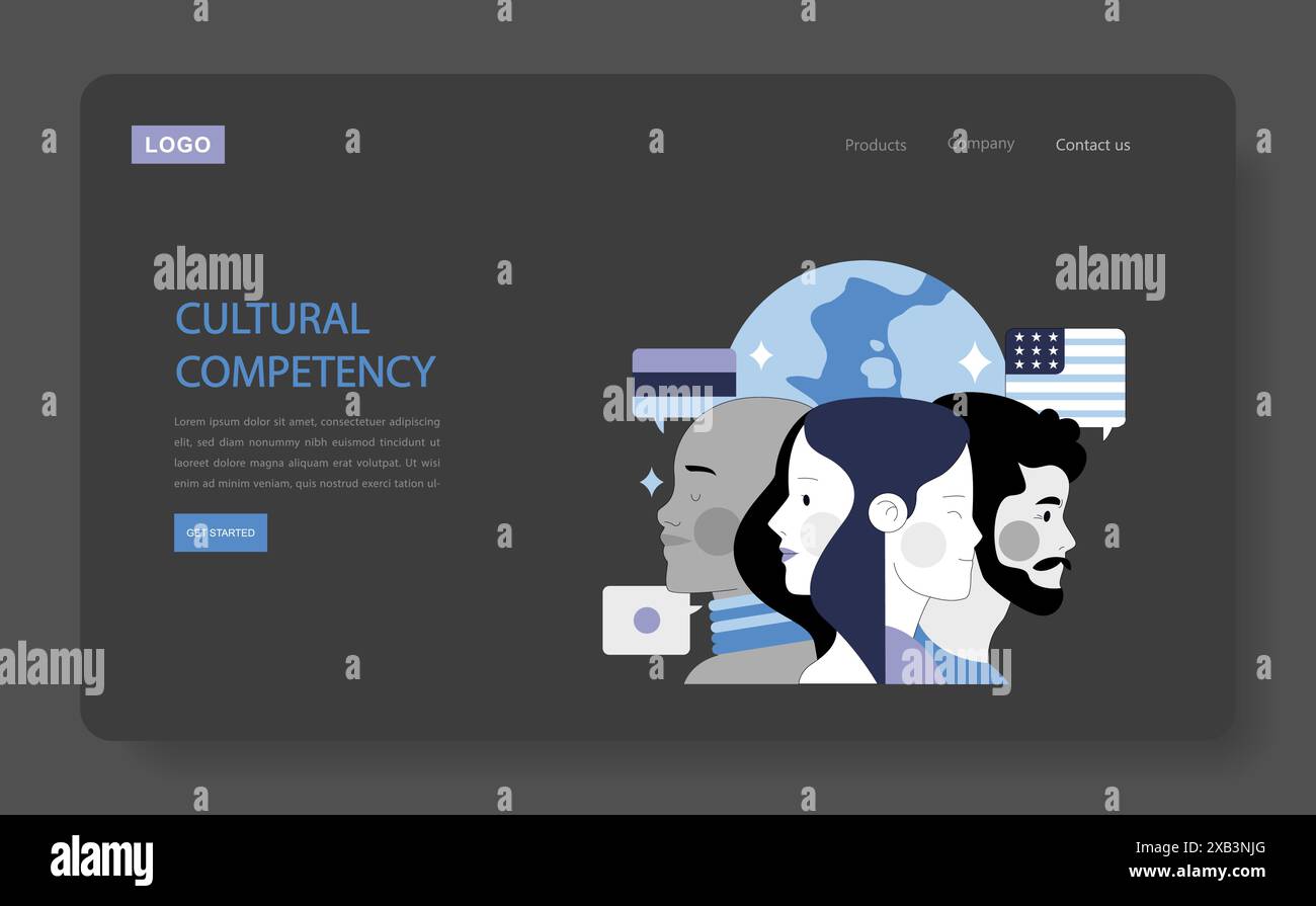 Cultural Competency concept. Multicultural engagement and global ...