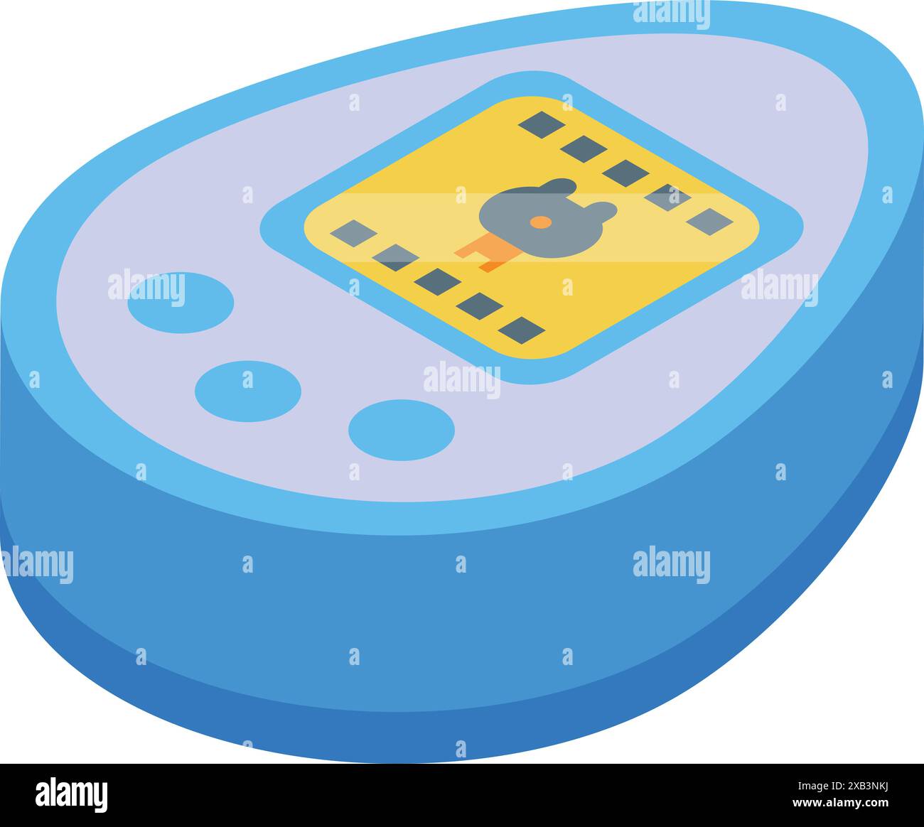 Vintage tamagotchi illustration on white Stock Vector Images - Alamy