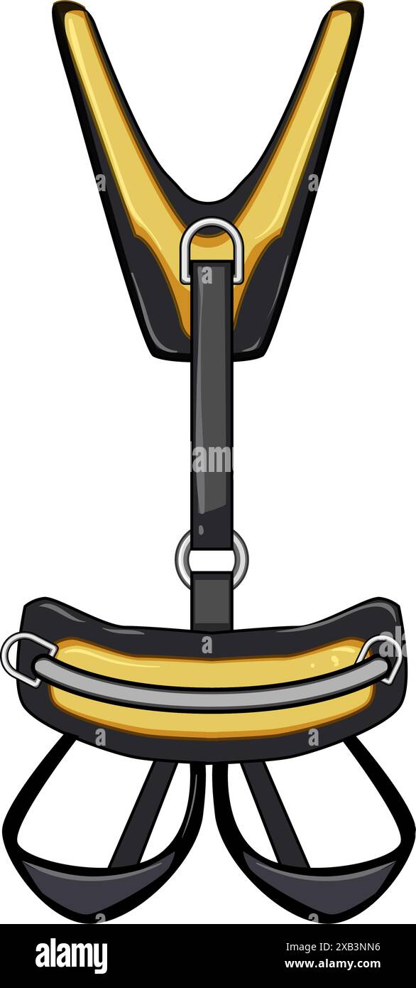 rock climbing harnesses cartoon vector illustration Stock Vector Image ...