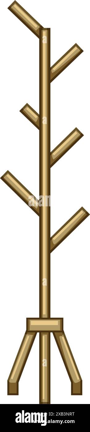 hanger hat stand cartoon vector illustration Stock Vector Image & Art ...