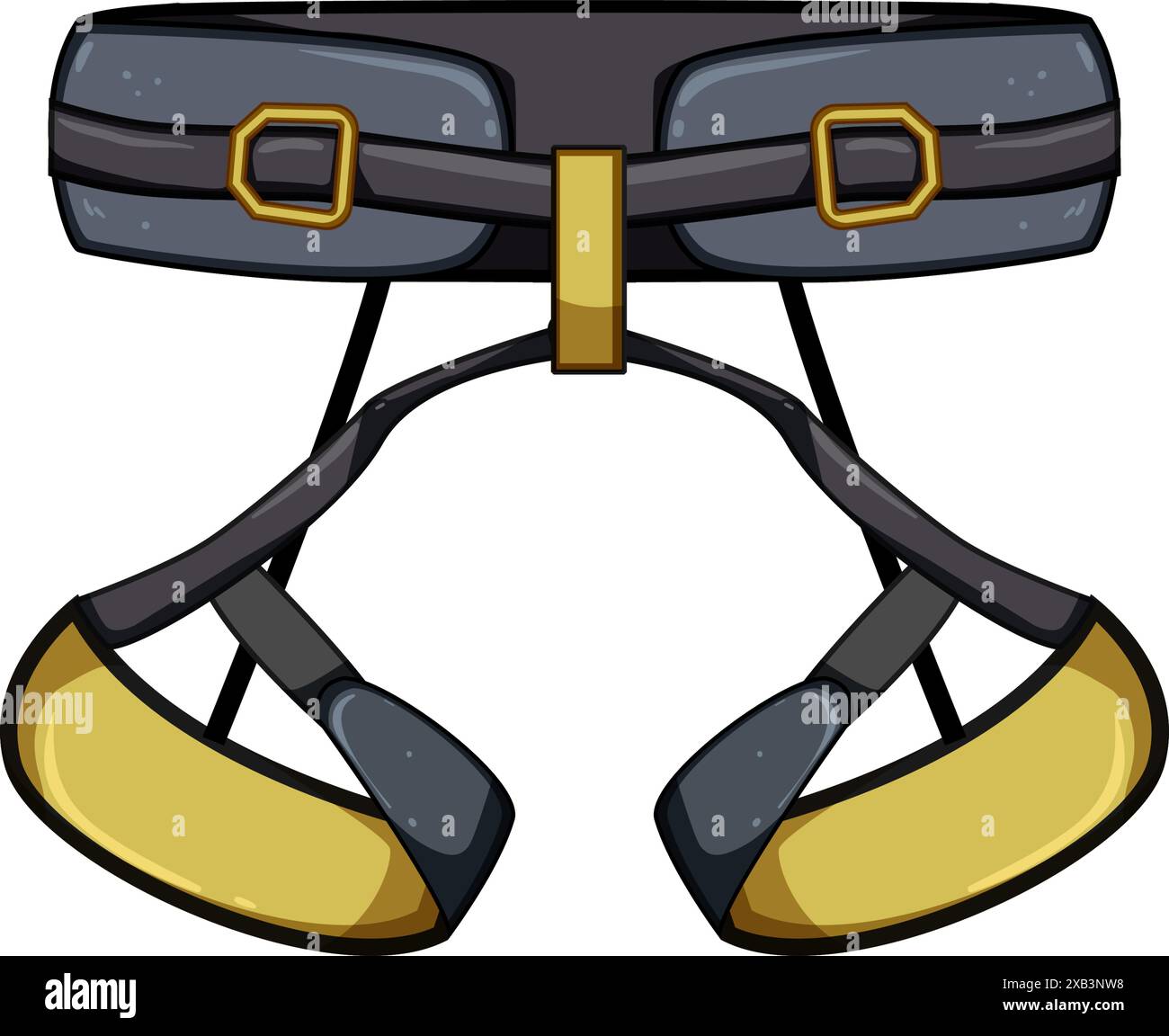 gear climbing harnesses cartoon vector illustration Stock Vector Image ...