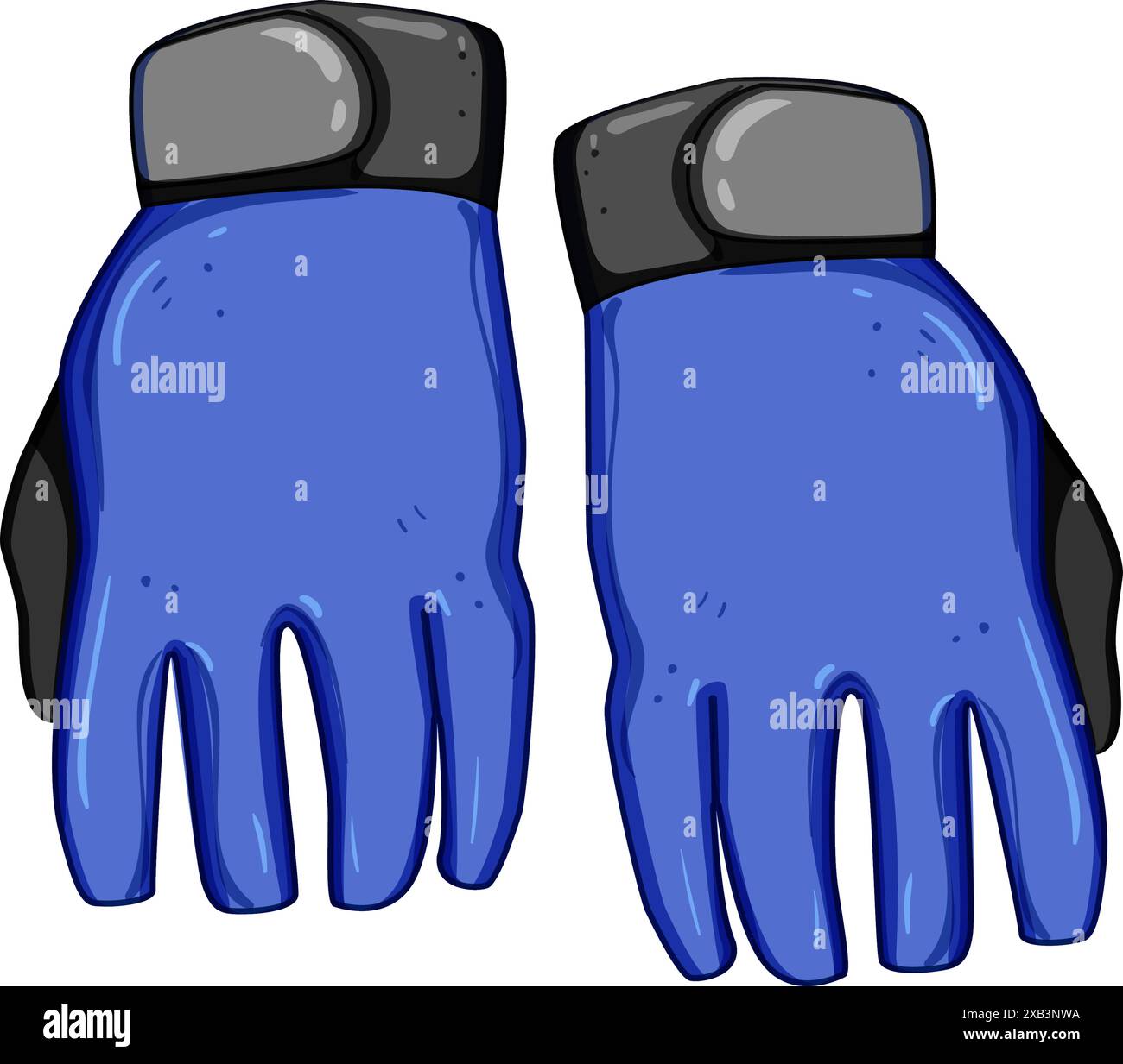iron gloves welding cartoon vector illustration Stock Vector Image ...