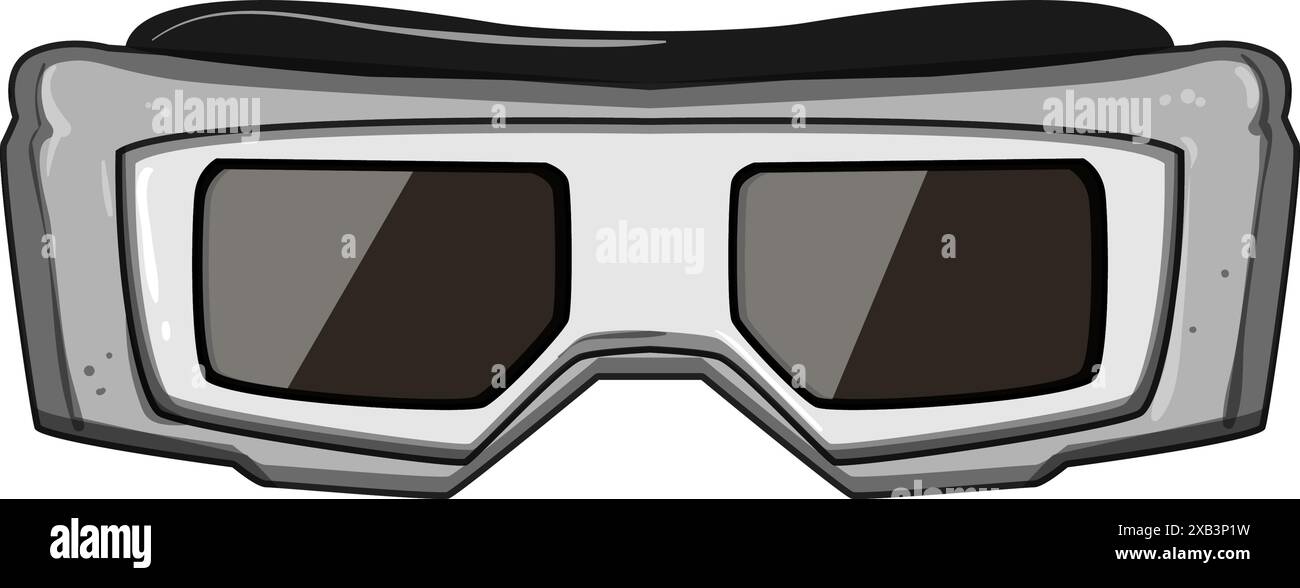 ski goggles welding cartoon vector illustration Stock Vector Image ...
