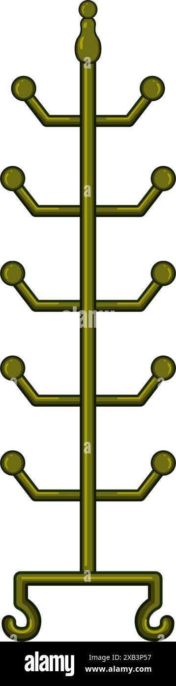 fashion hat stand cartoon vector illustration Stock Vector Image & Art ...