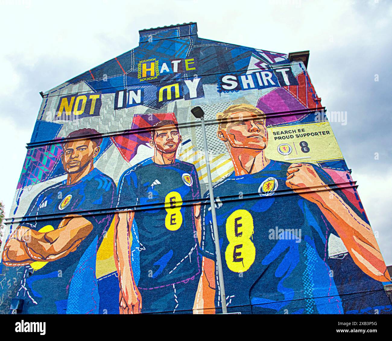 Glasgow, Scotland, UK. 10th June, 2024: "hate not in my shirt” Scotland ...
