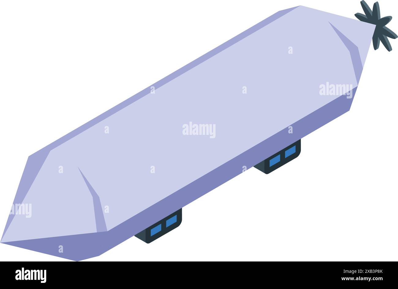 Modern airship flying in the sky using helium technology Stock Vector ...