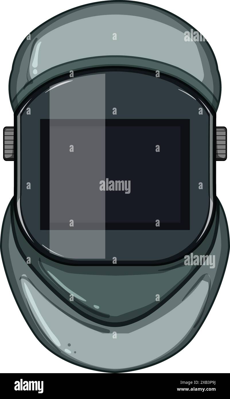 metal helmet welding cartoon vector illustration Stock Vector Image ...