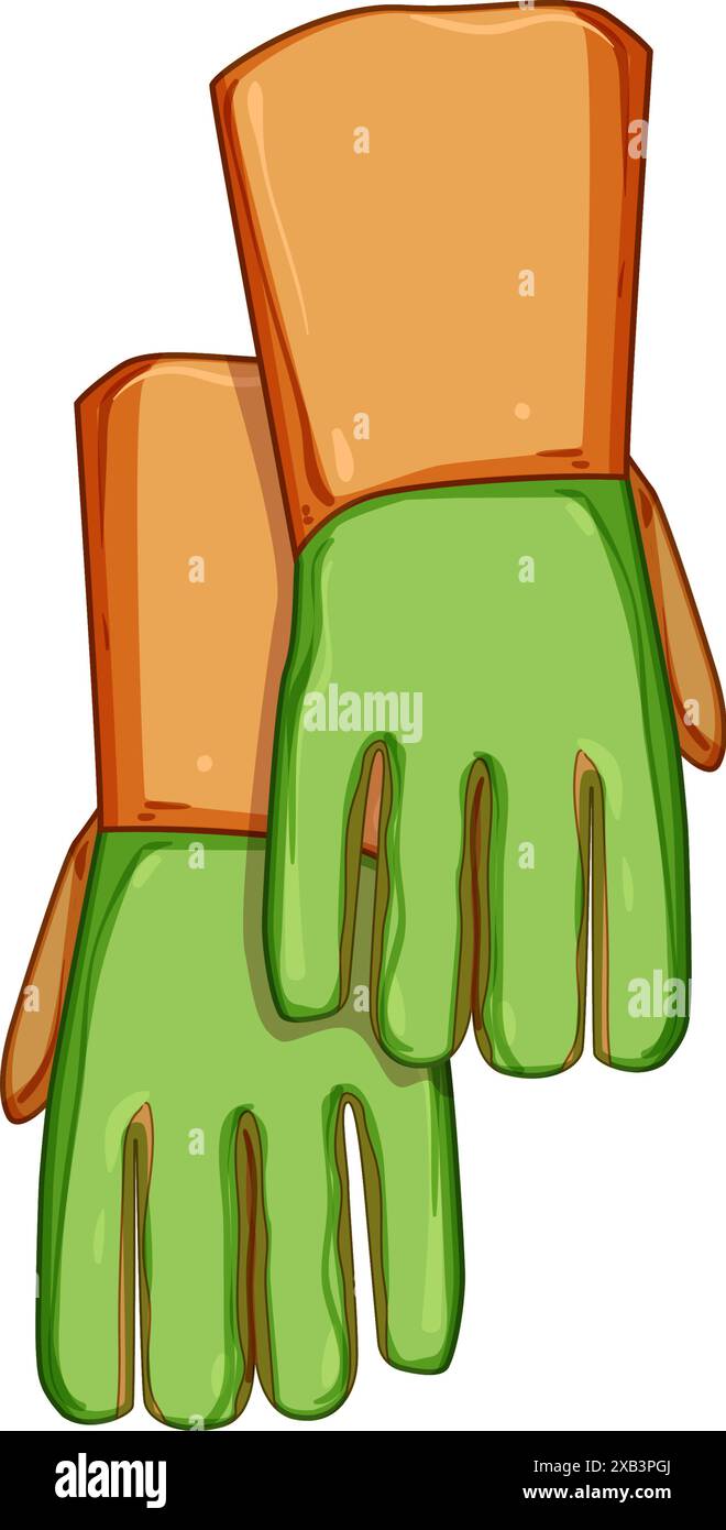 arc gloves welding cartoon vector illustration Stock Vector Image & Art ...