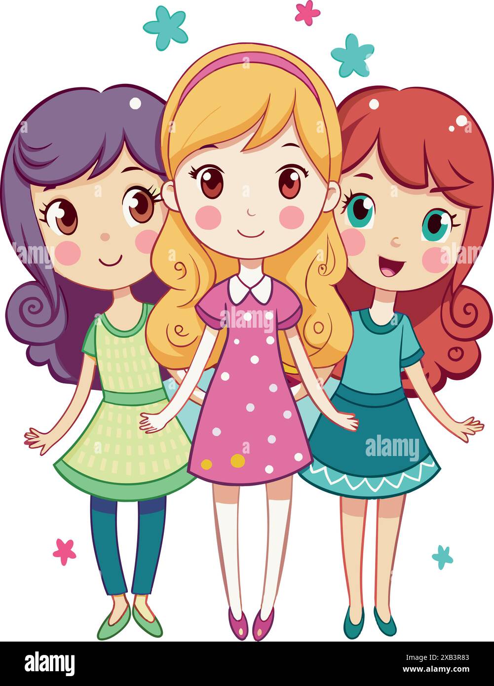 Cartoon 3 girls store