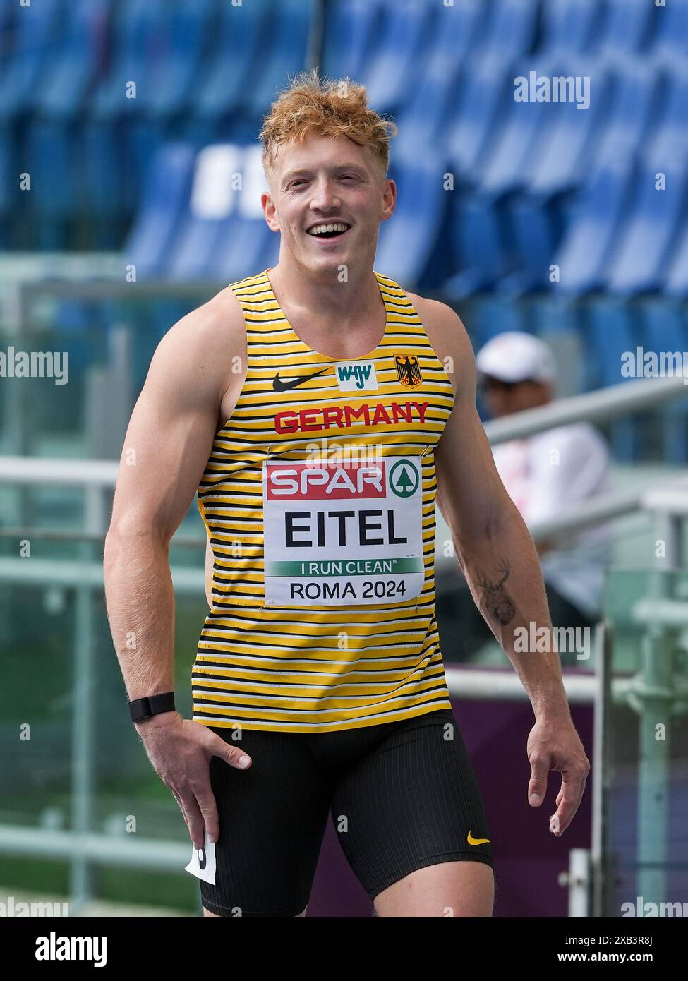 Rome, Italy. 10th June, 2024. Rome, Italy, June 10th 2024: Portrait (headshot/close up) of ...