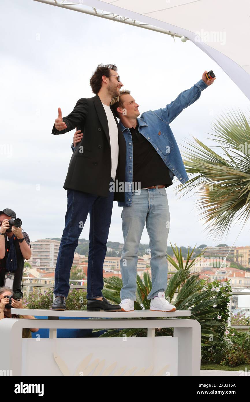 Cannes, France. 20th May, 2024. Benjamin Lavernhe and Pierre Lottin at ...