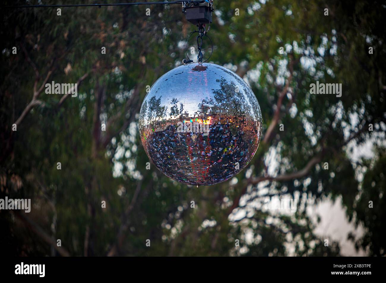 Disco ball in rays light hi-res stock photography and images - Alamy