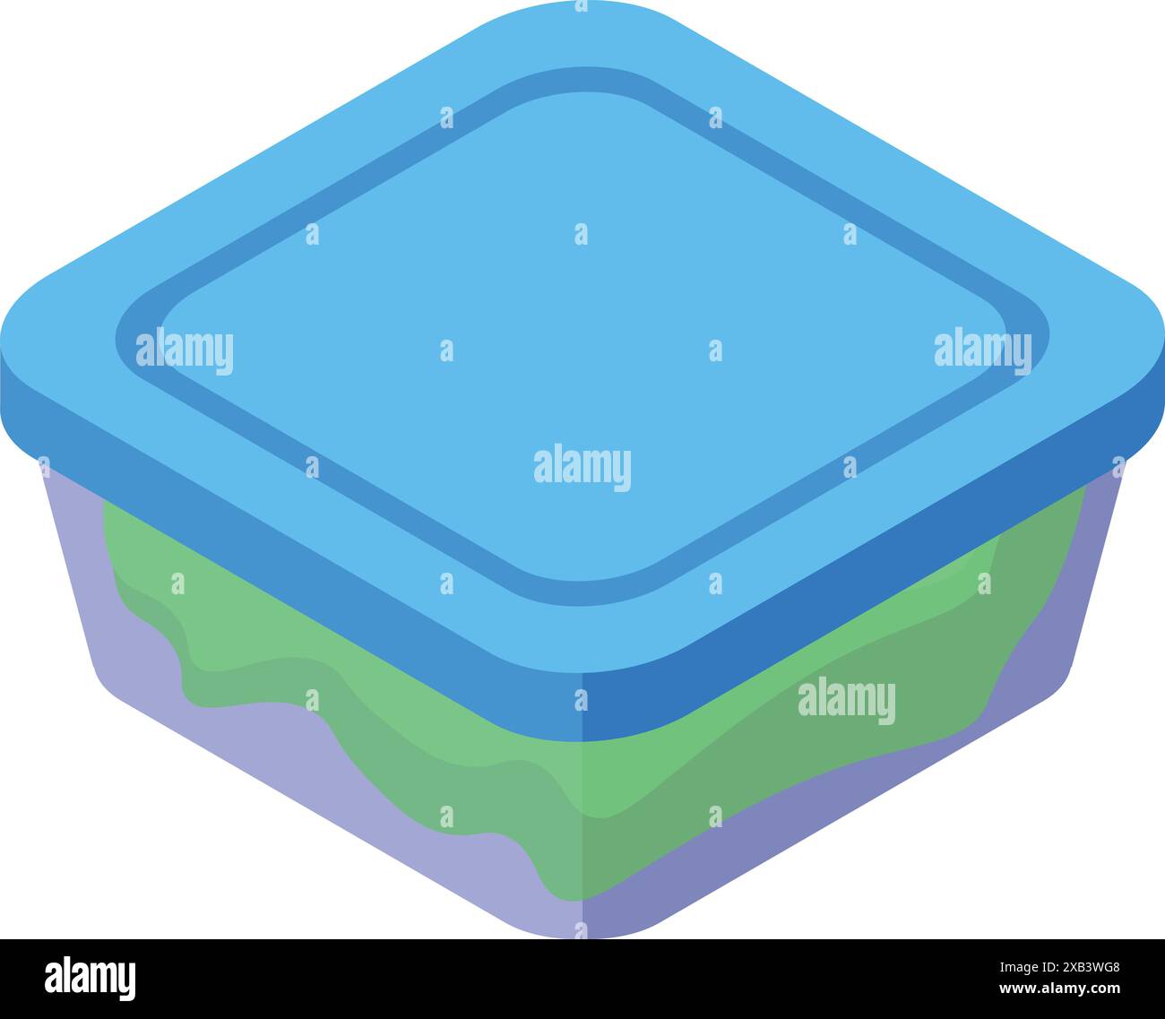 Closed lunch box containing green food, perfect for a healthy lunch at ...