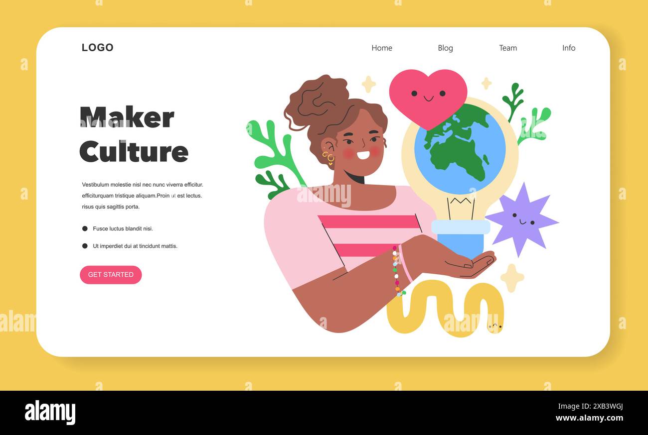 Maker Culture concept A joyful creator embodies the spirit of DIY ...