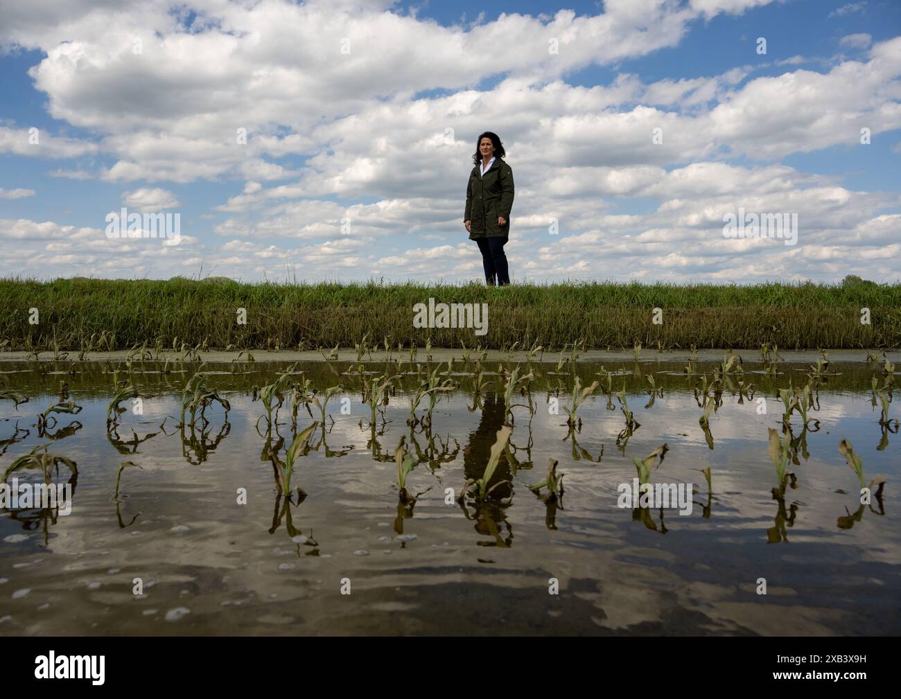 10 June 2024, Bavaria, Tapfheim: Michaela Kaniber (CSU), Bavarian ...