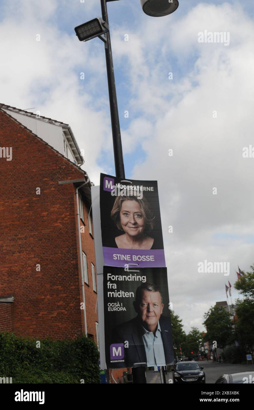 Copenhagen/ Denmark/10 jUNE 2024/ eu elections voting card & Various ...
