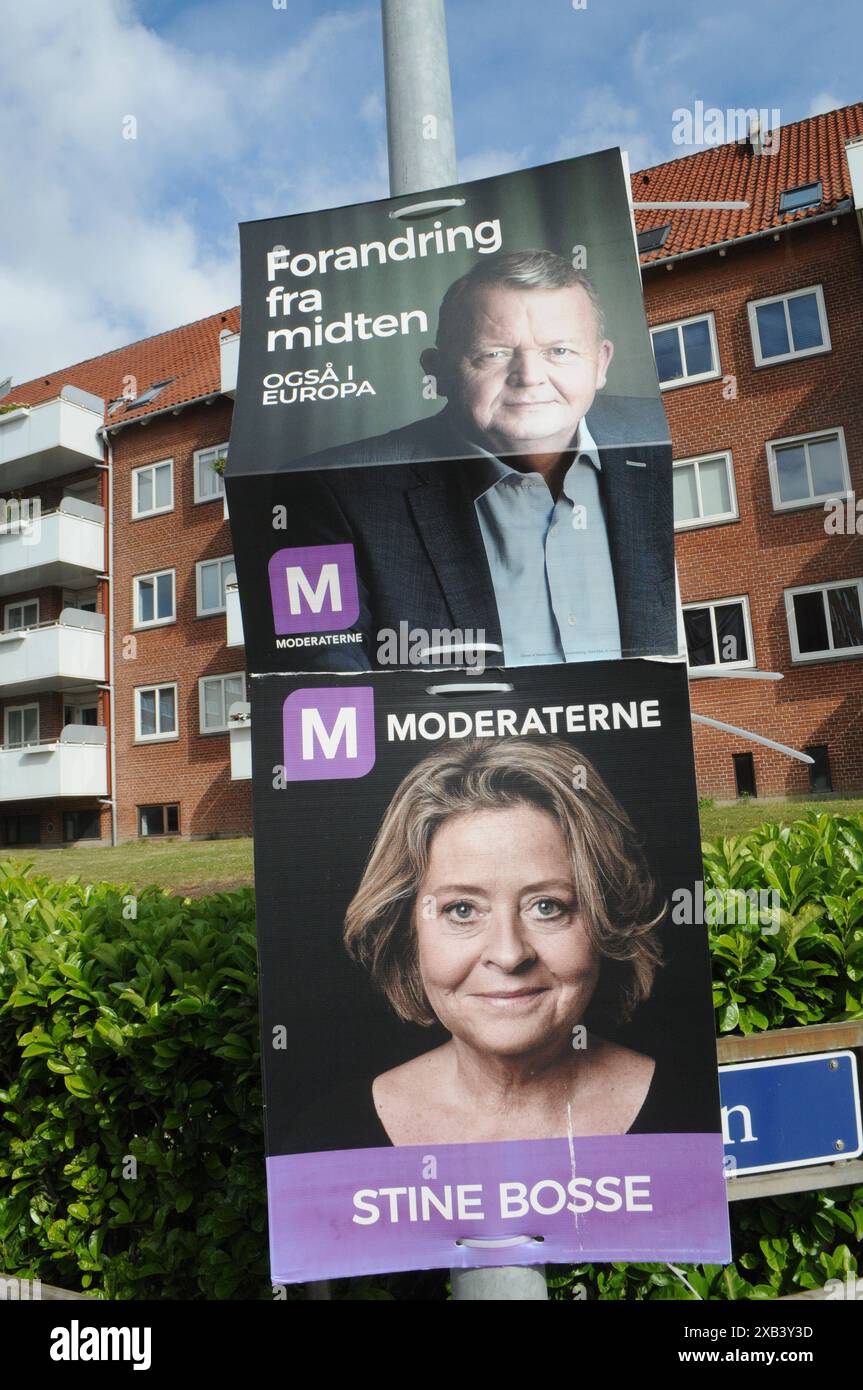 Copenhagen/ Denmark/10 jUNE 2024/ eu elections voting card & Various ...