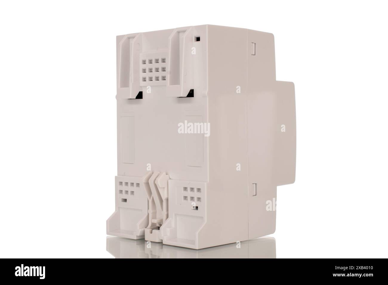 One voltage relay, macro, isolated on white background Stock Photo - Alamy