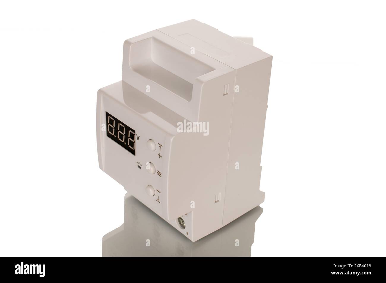 One voltage relay, macro, isolated on white background Stock Photo - Alamy