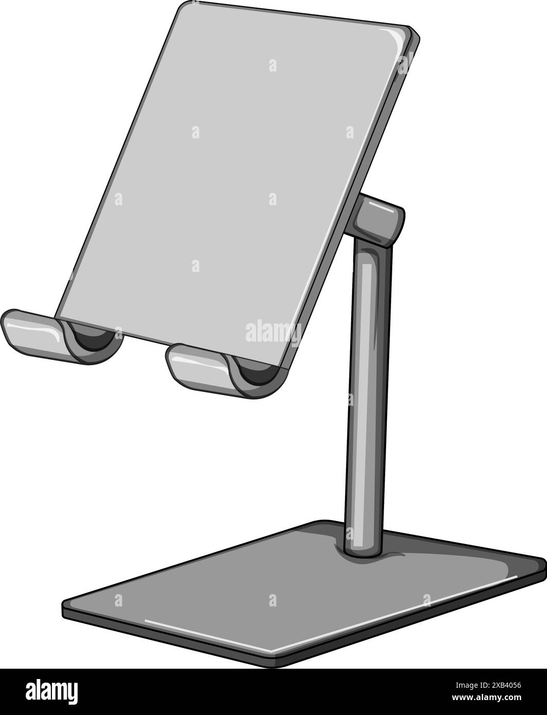 mobile table phone holder cartoon vector illustration Stock Vector ...