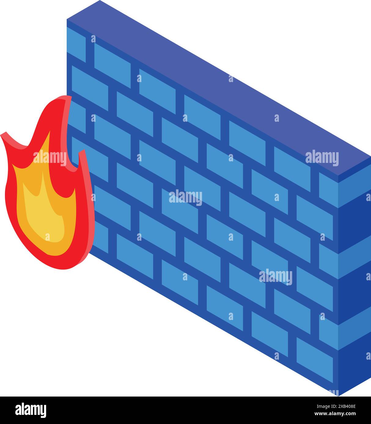Firewall is protecting a network from an internet virus, as represented ...