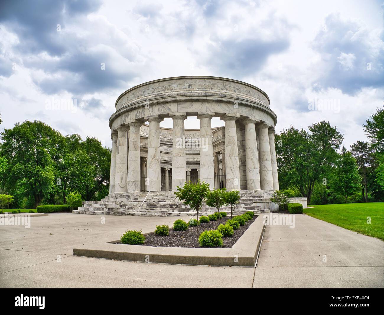 The tomb of United States President Warren G. Harding in Marion Ohio ...