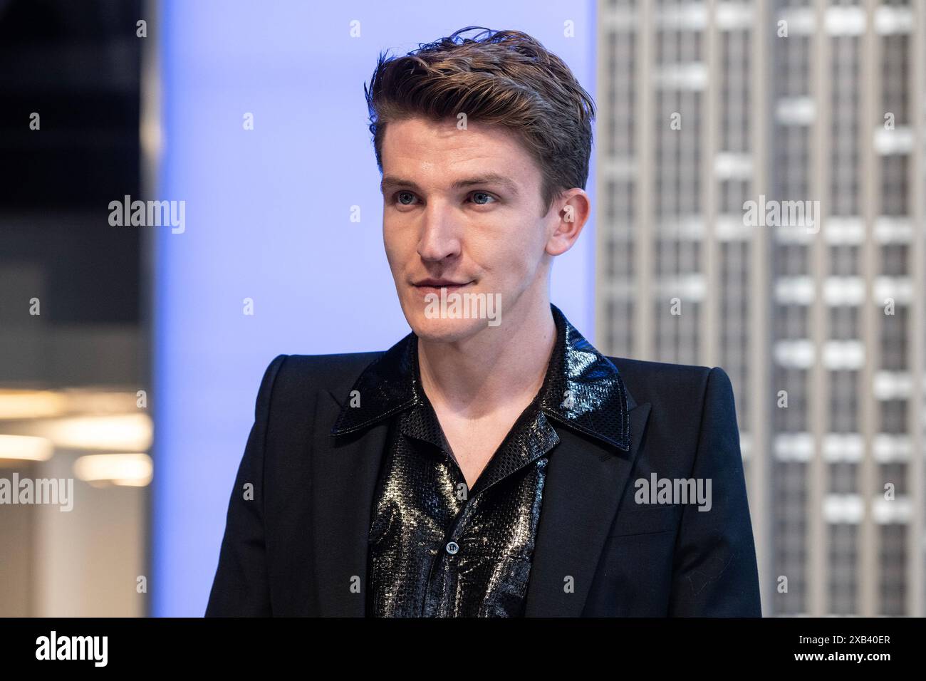 New York, USA. 31st May, 2024. Ewan Mitchell attends ceremonial ...