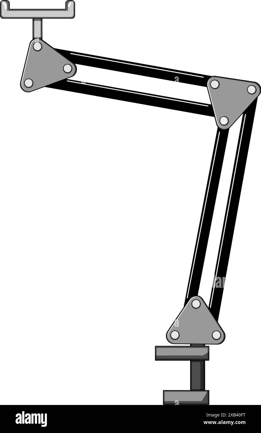 side table phone holder cartoon vector illustration Stock Vector Image ...