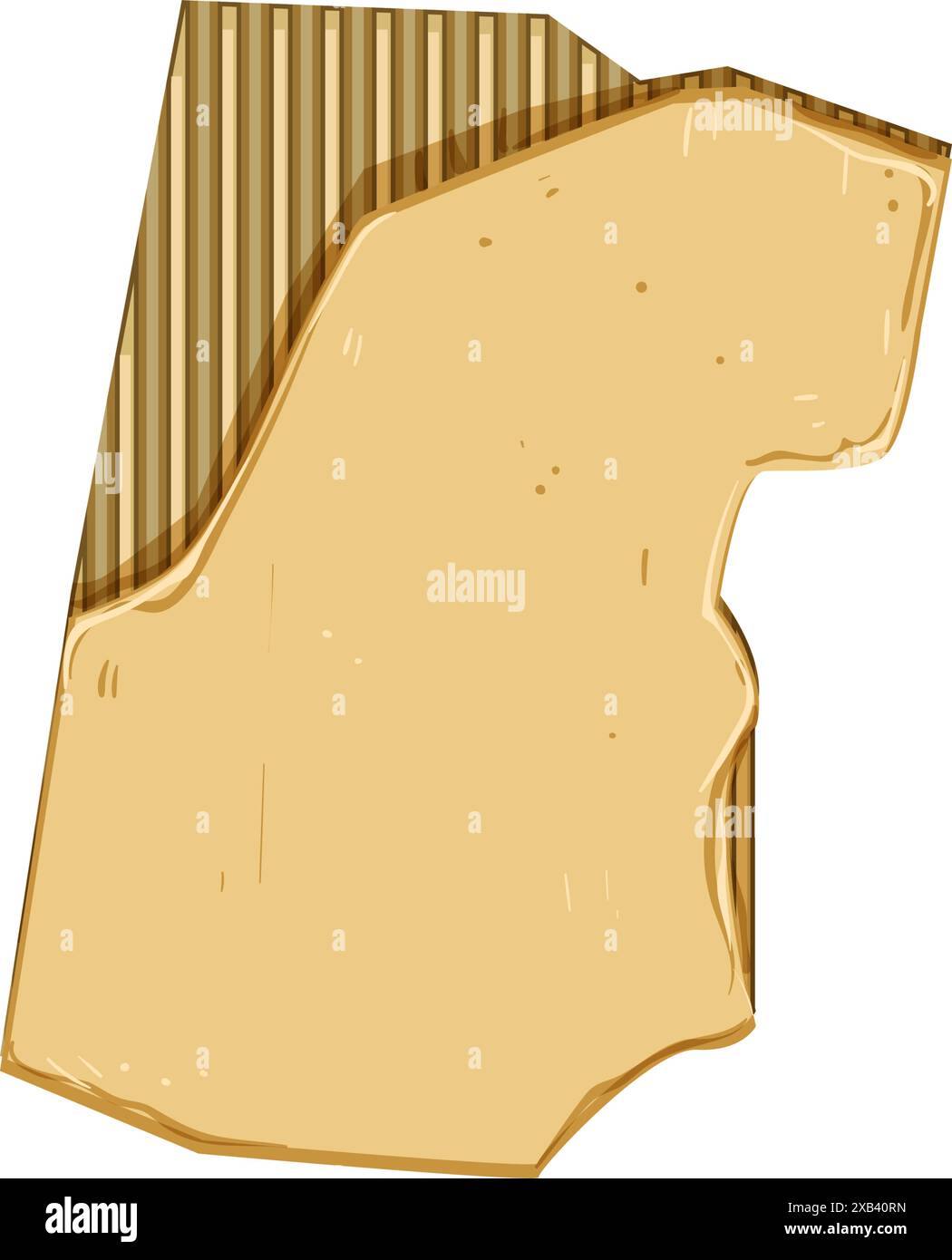 paper torn cardboard cartoon vector illustration Stock Vector Image ...