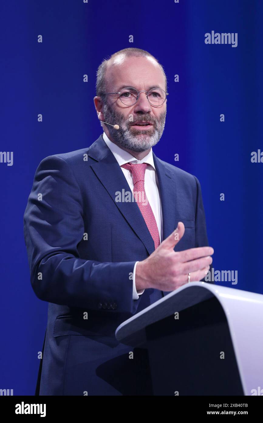 Brussels, Belgium. 9th June, 2024. Manfred Weber of the European People ...
