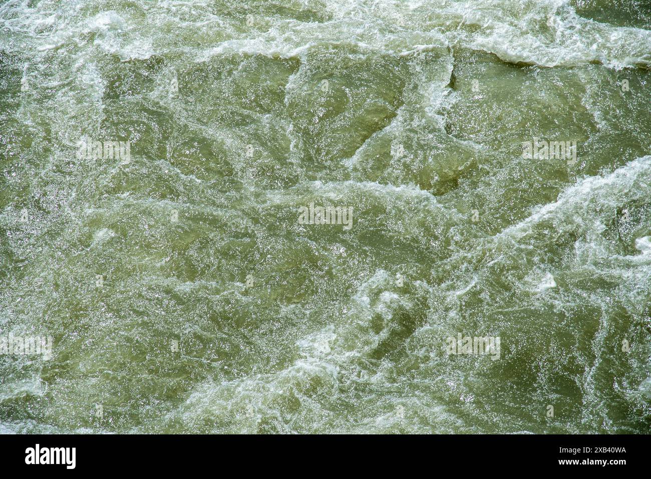 Fast water stream with wave, top view background. Abstract nature ...