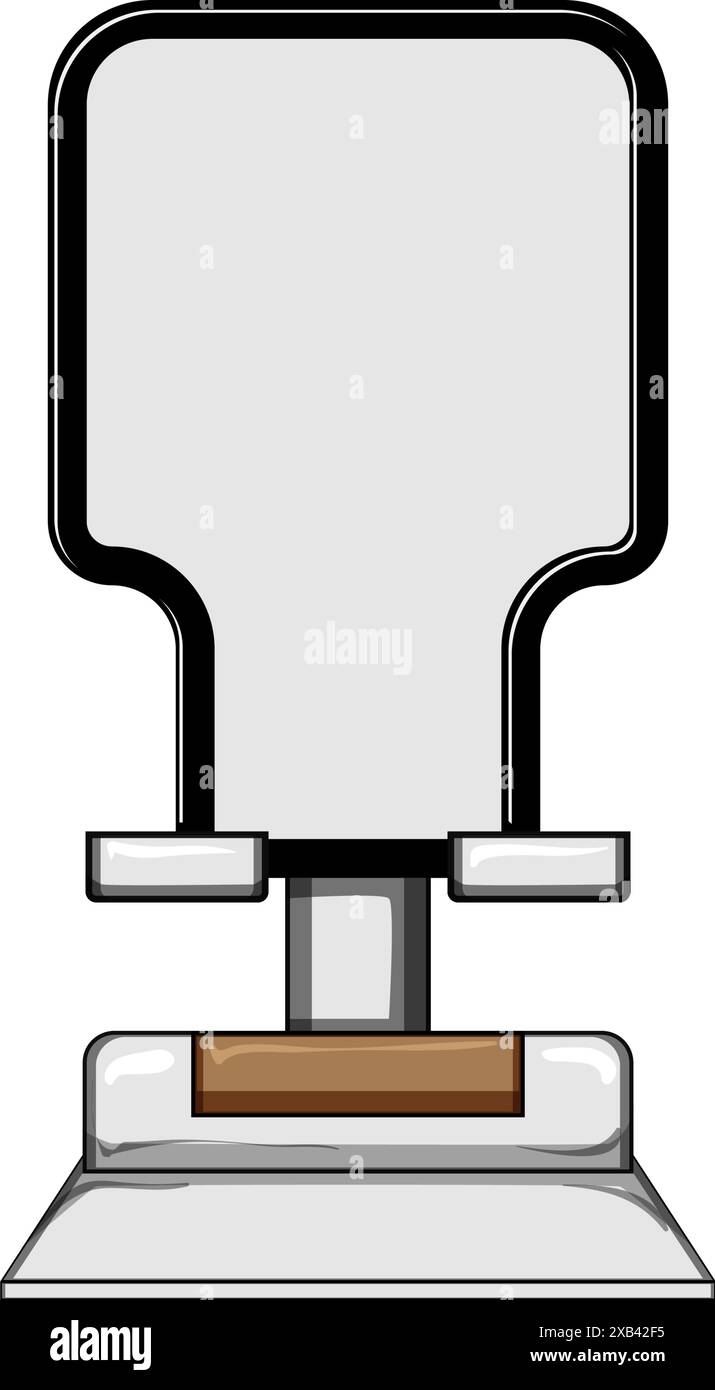 cell table phone holder cartoon vector illustration Stock Vector Image ...
