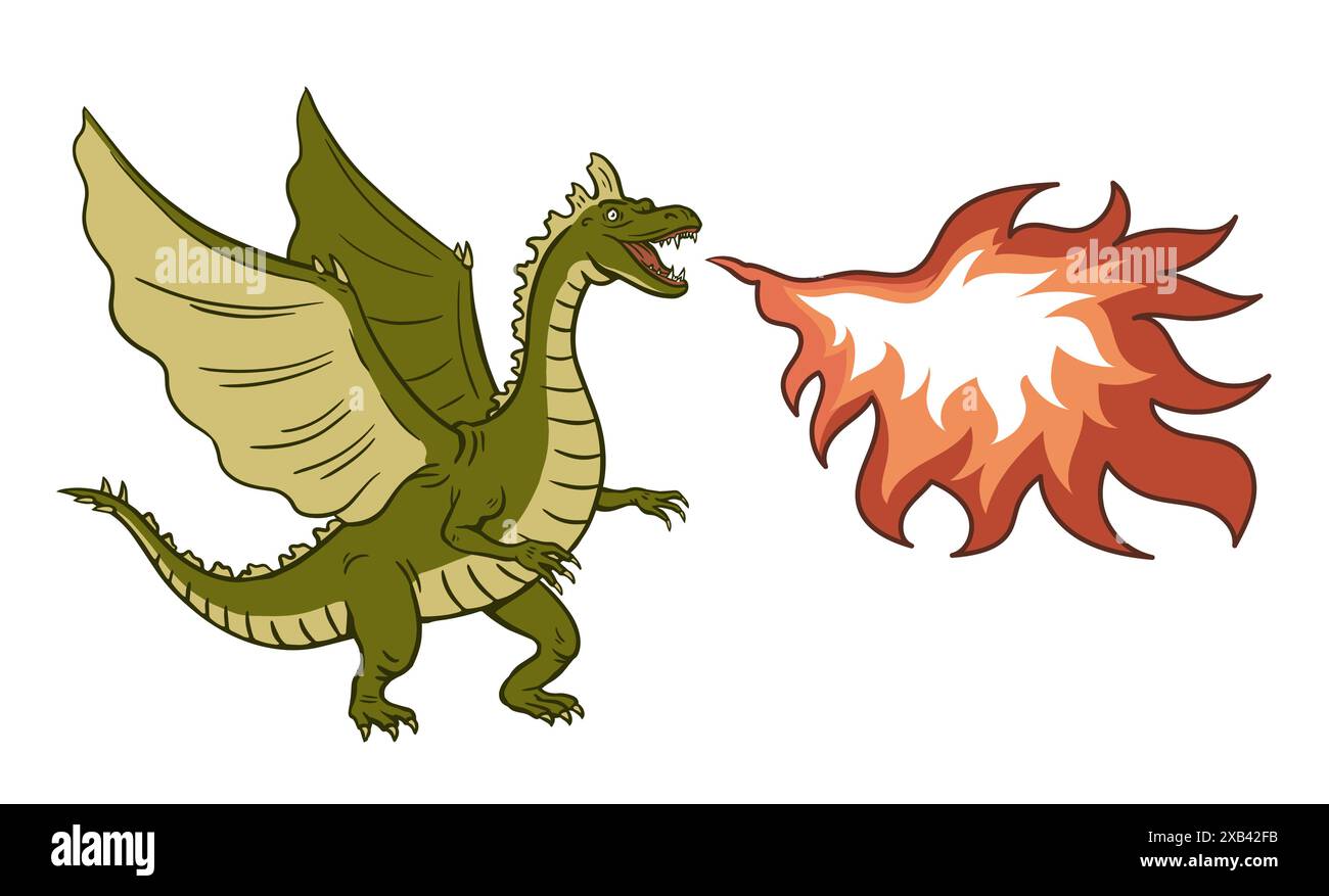 Cartoon Dragon Scary 3,700+ Cartoon Of A Scary Dragon Stock