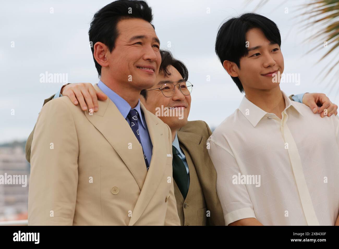 Cannes, France. 20th May, 2024. Hwang Jeong-min, Ryoo Seung-wan and ...
