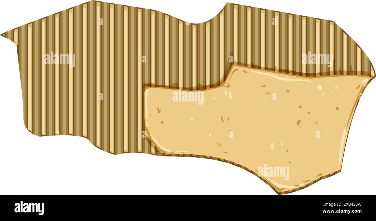 frame torn cardboard cartoon vector illustration Stock Vector Image ...